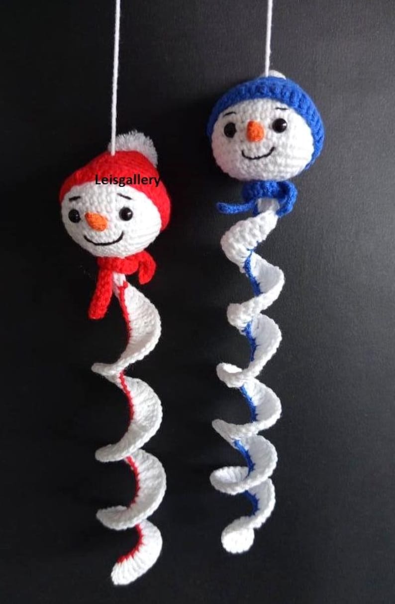 Snowman Wind Spinner Crochet Pattern in Eng. – Amigurumi Christmas ...