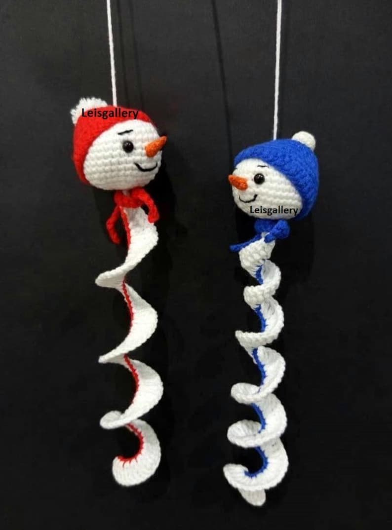 Snowman Wind Spinner Crochet Pattern in Eng. – Amigurumi Christmas ...