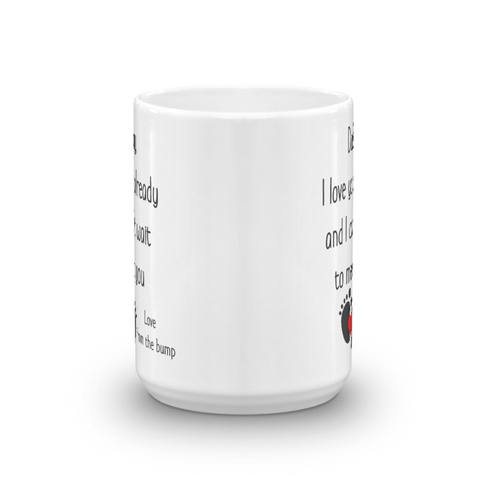 Daddy From the Bump Coffee Mug Baby Expecting Dad Daddy to | Etsy