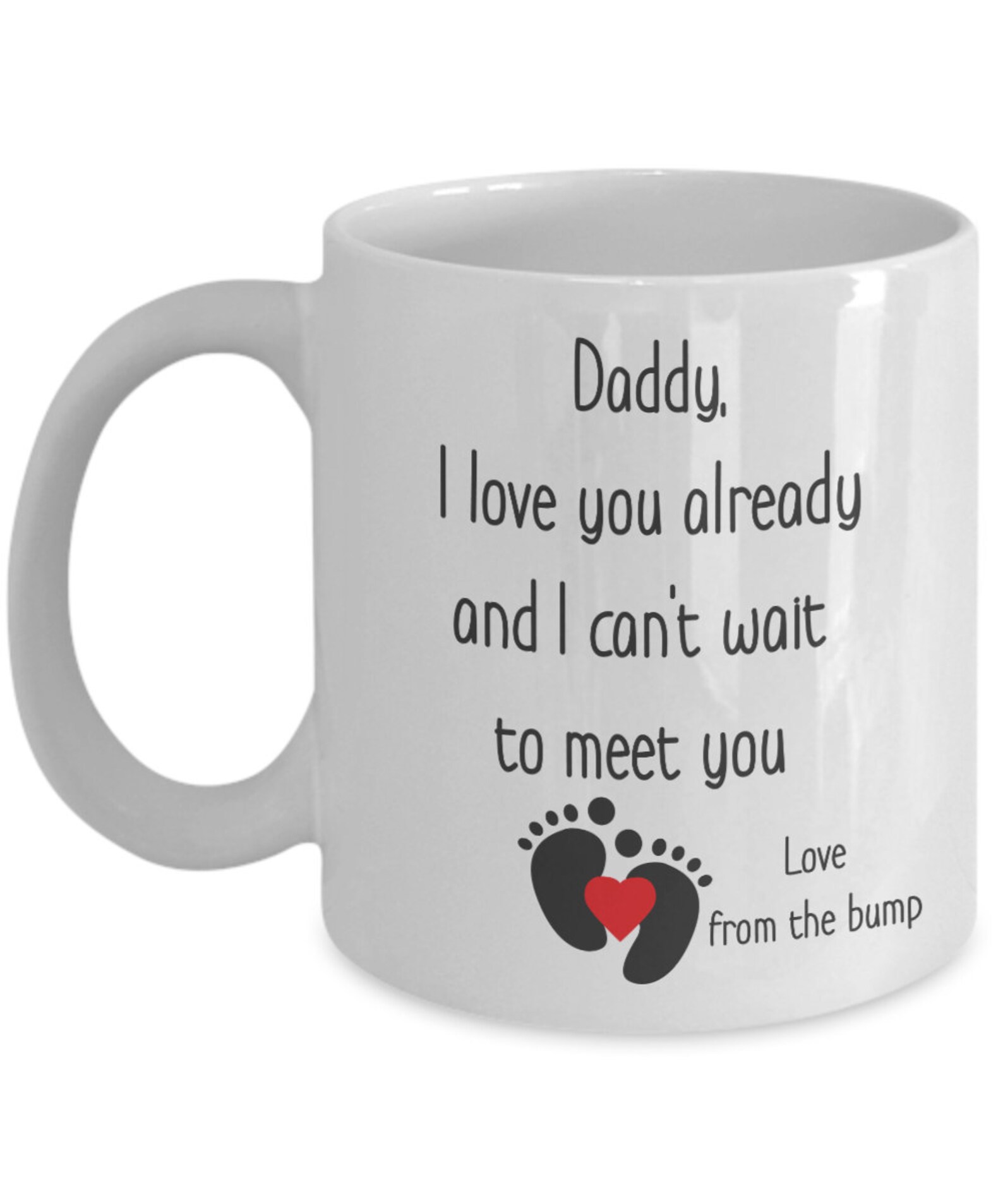 Daddy From the Bump Coffee Mug Baby Expecting Dad Daddy to - Etsy