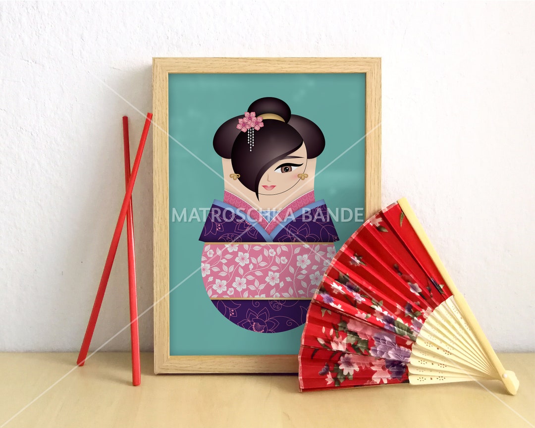 A4 Poster, Matryoshka Hanami - Etsy