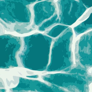 Swimming Pool Photography Decor - Water Ripple Wall Art Moving Away ...