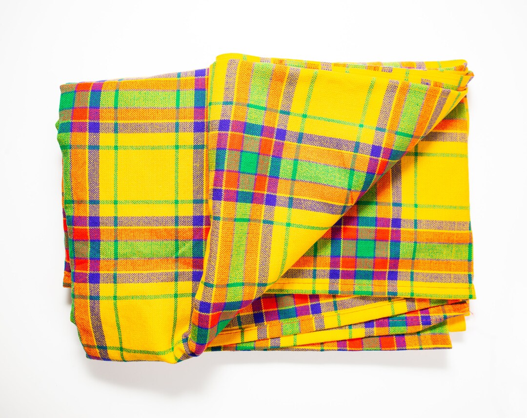 Yellow Red Maasai Shuka Warrior Shuka Campfire Side - Etsy