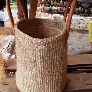 African Sisal Kiondo Hand Bag Kiondo Beige Planter Handmade Valentines ...