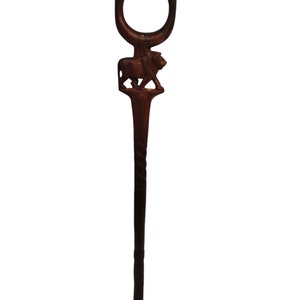 Regal Lion Walking Cane (african Heritage) Hand-carved for Royalty Cane ...