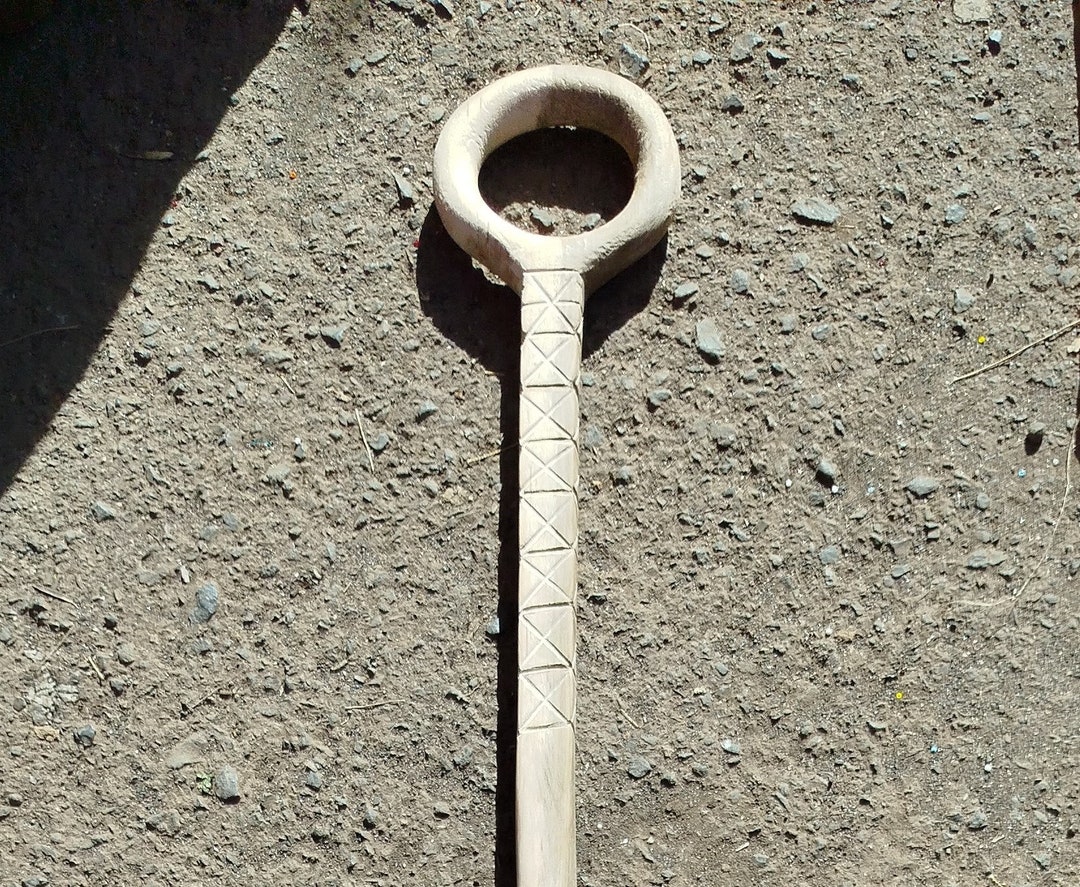 On Sale Lamu Legacy: Coastal Grandpa Walking Stick (hand-carved Wood ...