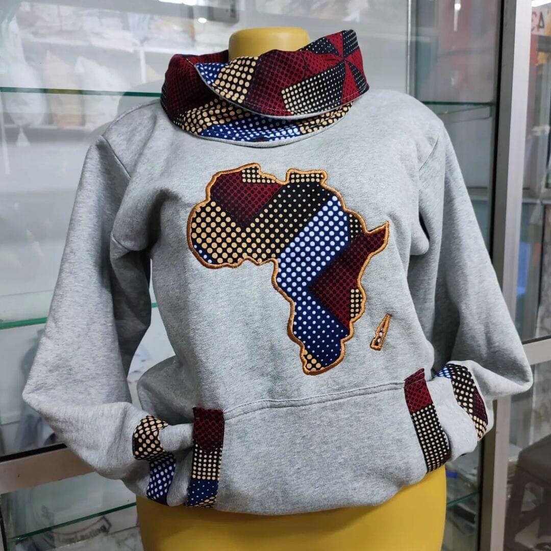 Ladies Ankara Hoodie | Ankara Snoodie Jumper | Africa Inspired Patterns ...