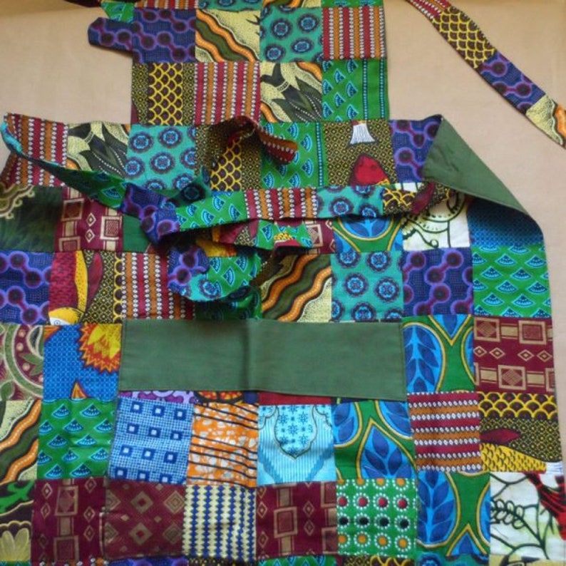 African Patchwork Apron Print Apron African Kitchen - Etsy