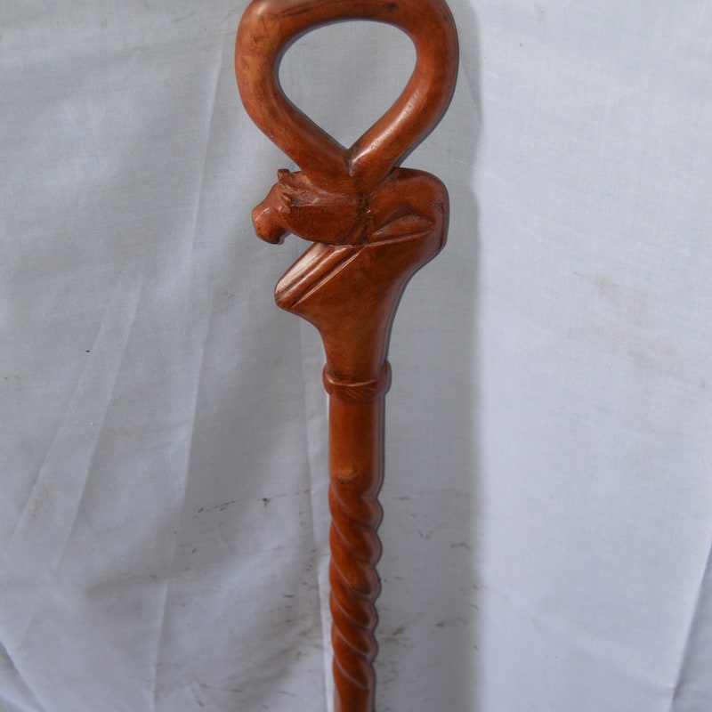 Carved Walking Stick - Etsy