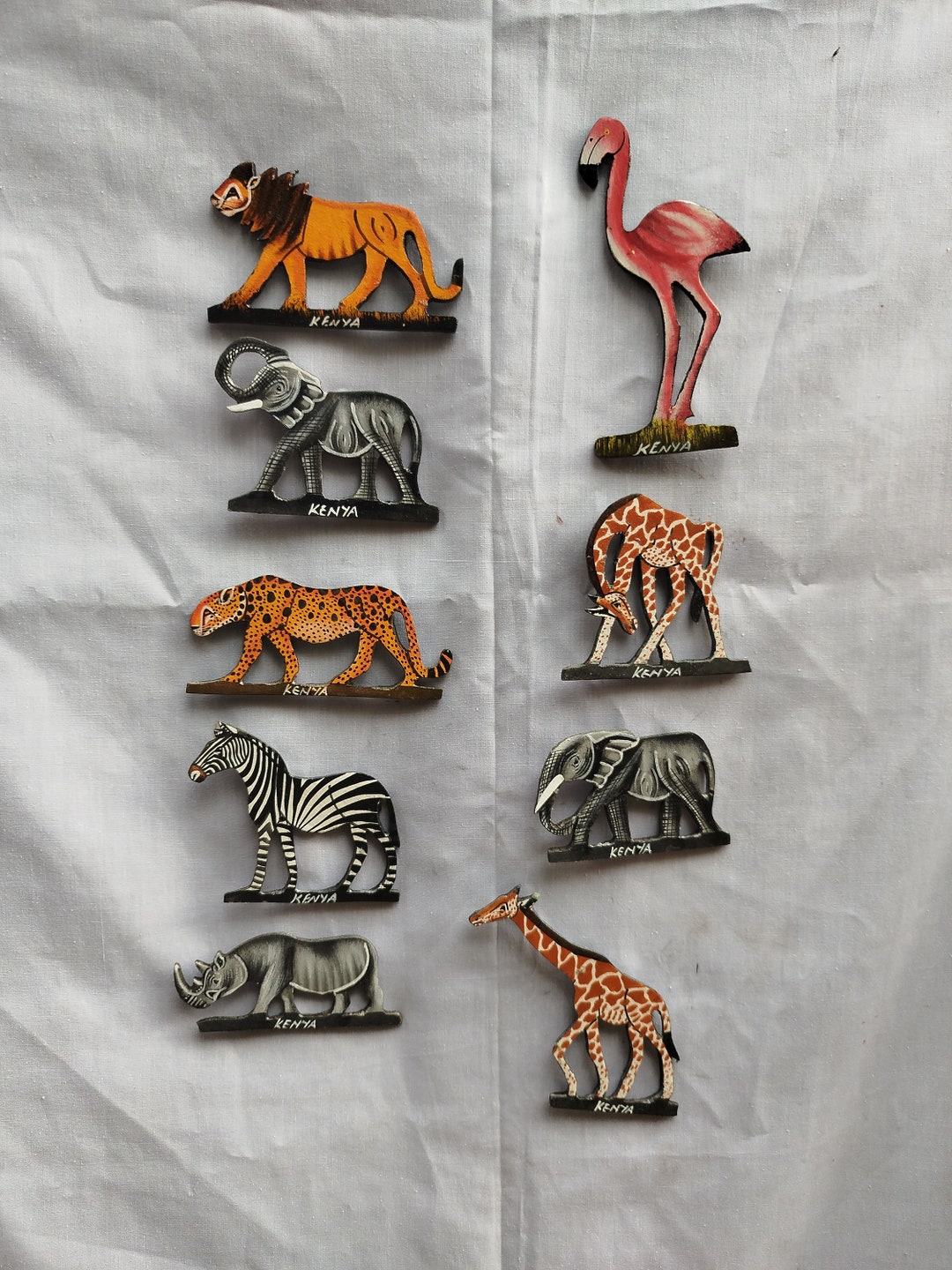 Hand-carved Animal Fridge Magnets (african Wildlife Set) GD55 - Etsy