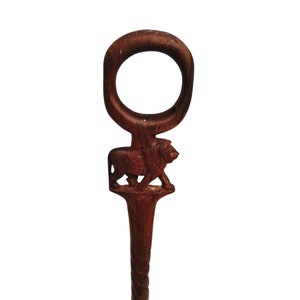 Regal Lion Walking Cane (african Heritage) Hand-carved for Royalty Cane ...