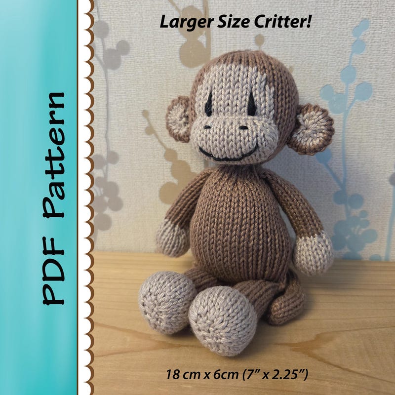 Monkey Plush - Etsy