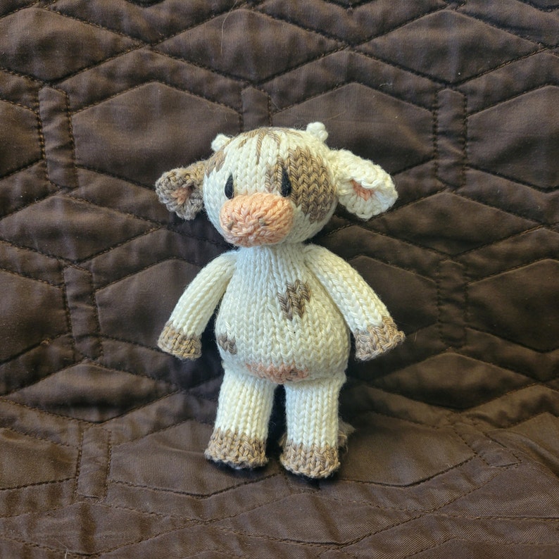 Knitted Cow Pattern: Intermediate Plush Toy (PDF Download) - Etsy