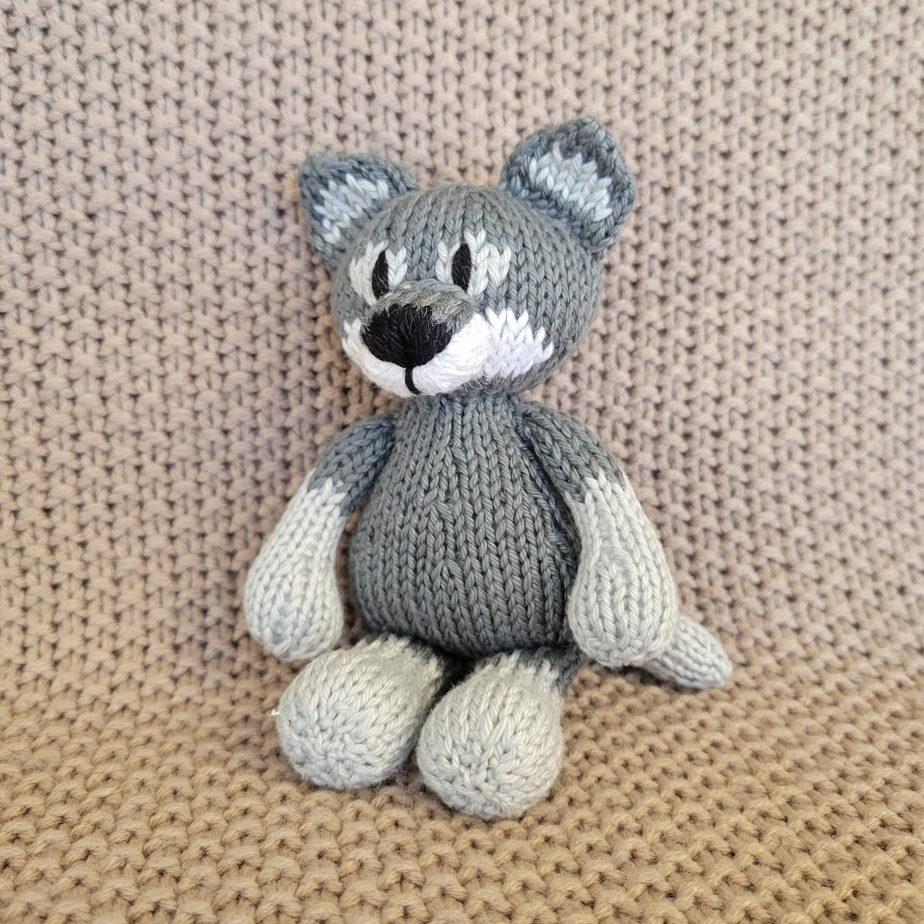 Cute Knitted Wolf PDF Pattern Only - Etsy Canada