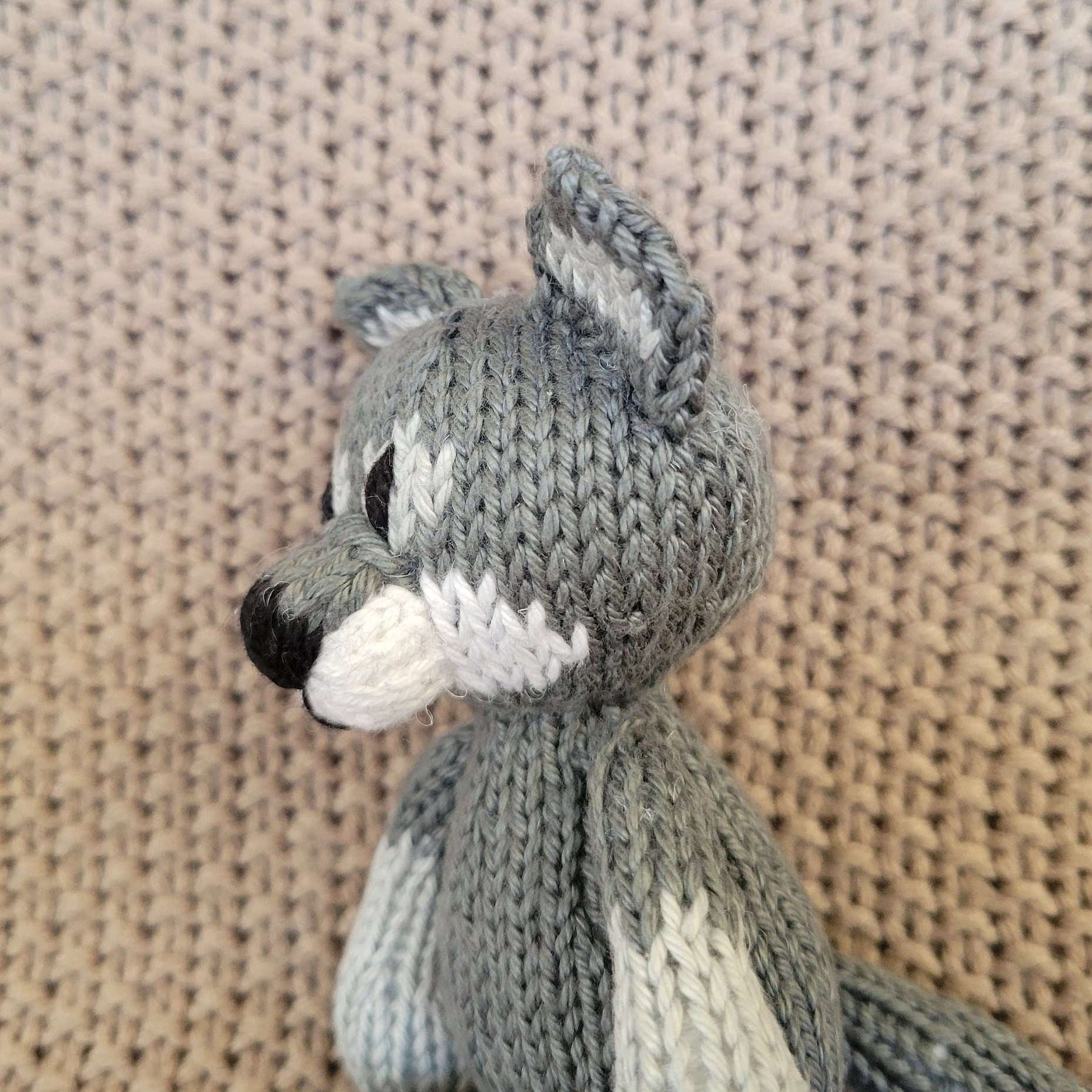 Cute Knitted Wolf PDF Pattern Only - Etsy Canada