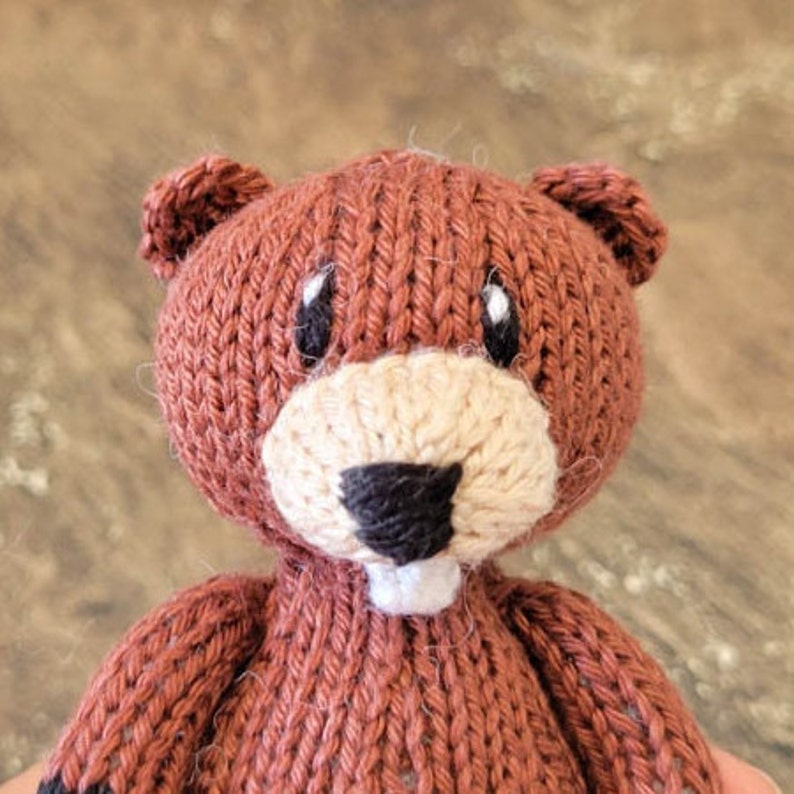 Cute Knitted Beaver PDF Pattern Only - Etsy