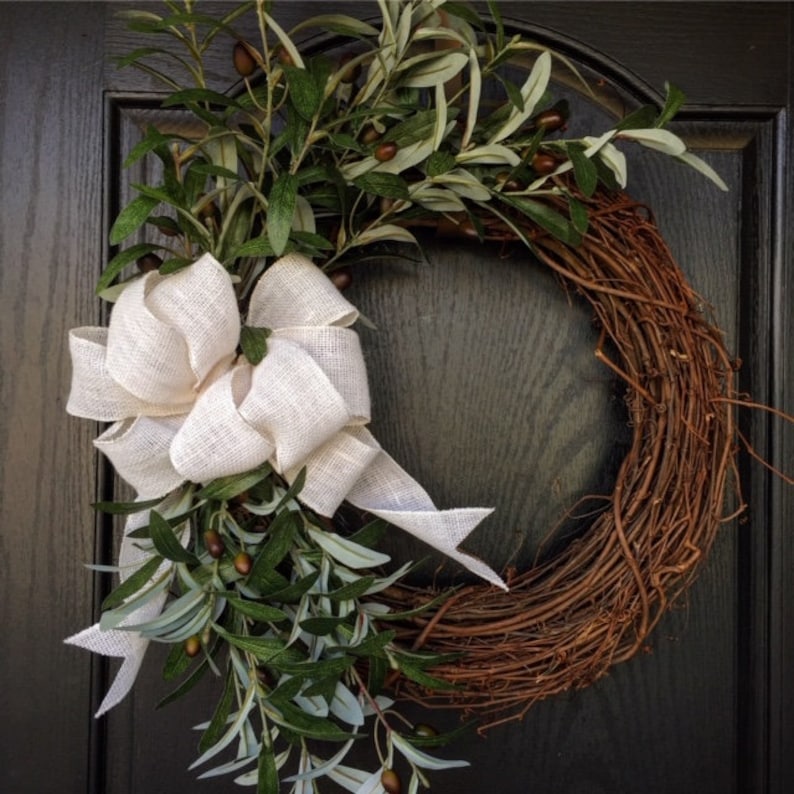 Olive Branch Wreath Greenery Wreath Everyday Wreath - Etsy