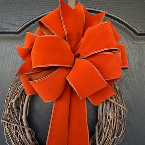Orange bow - Etsy