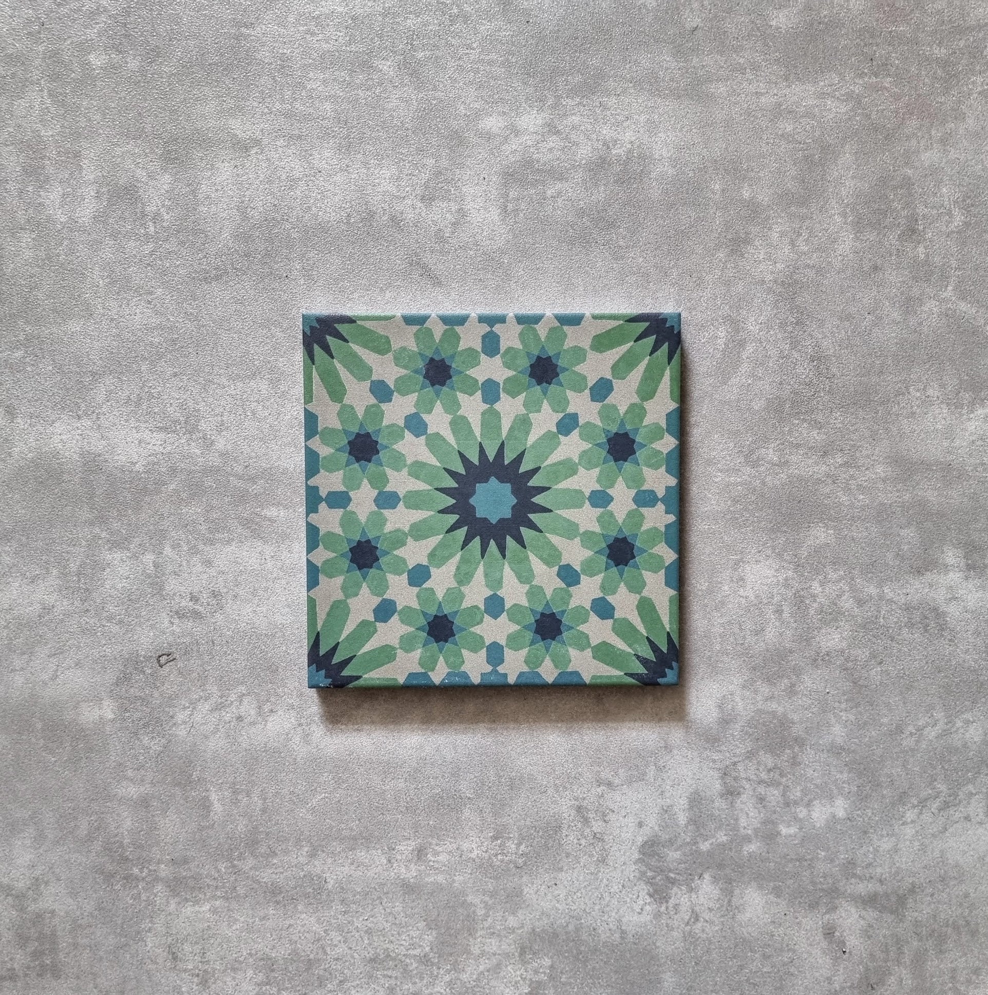 Full Tile Sample: Fes Sahara Green Anti Slip Moroccan - Etsy UK