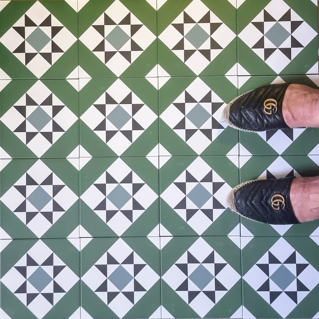 Full Tile Sample: Parsons Green Victorian Patterned Wall & Floor Tiles - Etsy UK
