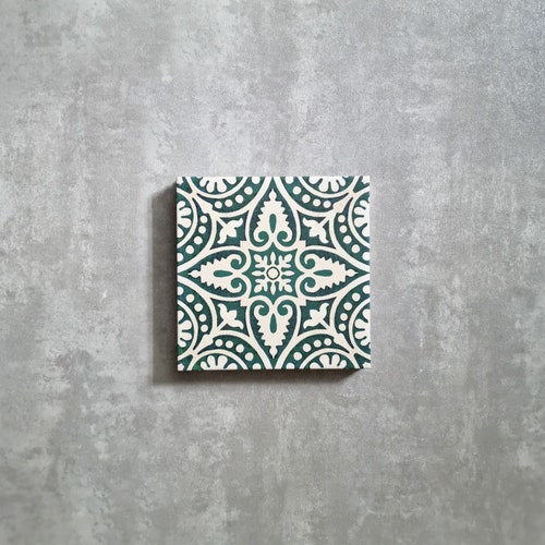 Full Tile Sample: Fes Sahara Green Anti Slip Moroccan - Etsy UK