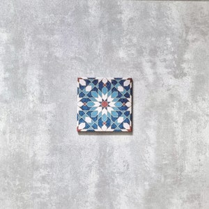 Full Tile Sample: Pasha MINI Star 15 X 15cm Anti Slip Moroccan ...
