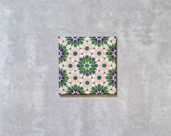 Mamounia Teal Moroccan Patterned Wall & Floor Tile Sample 20 X 20cm - Etsy