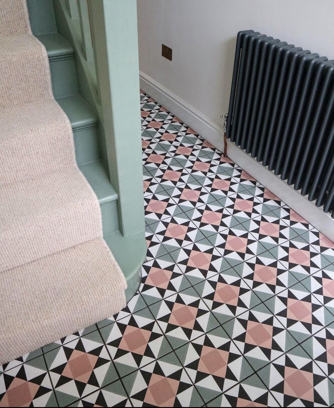 Maison Fern Victorian Pattern Wall & Floor Full Tile Sample 20 X 20cm ...