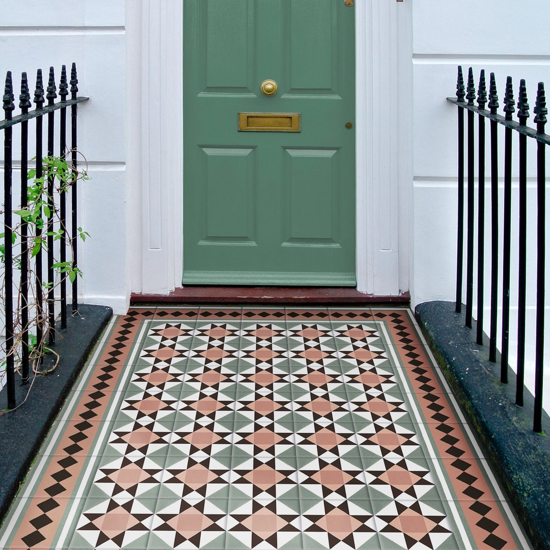 Maison MINI Fern Victorian Patterned Wall & Floor Full Tile Sample ...
