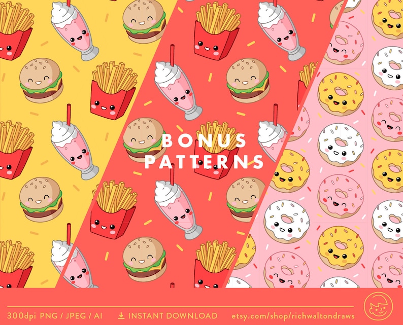 Junk Food Clip Art, Fast Food Clipart, Diner Clip Art, Takeout Clipart ...