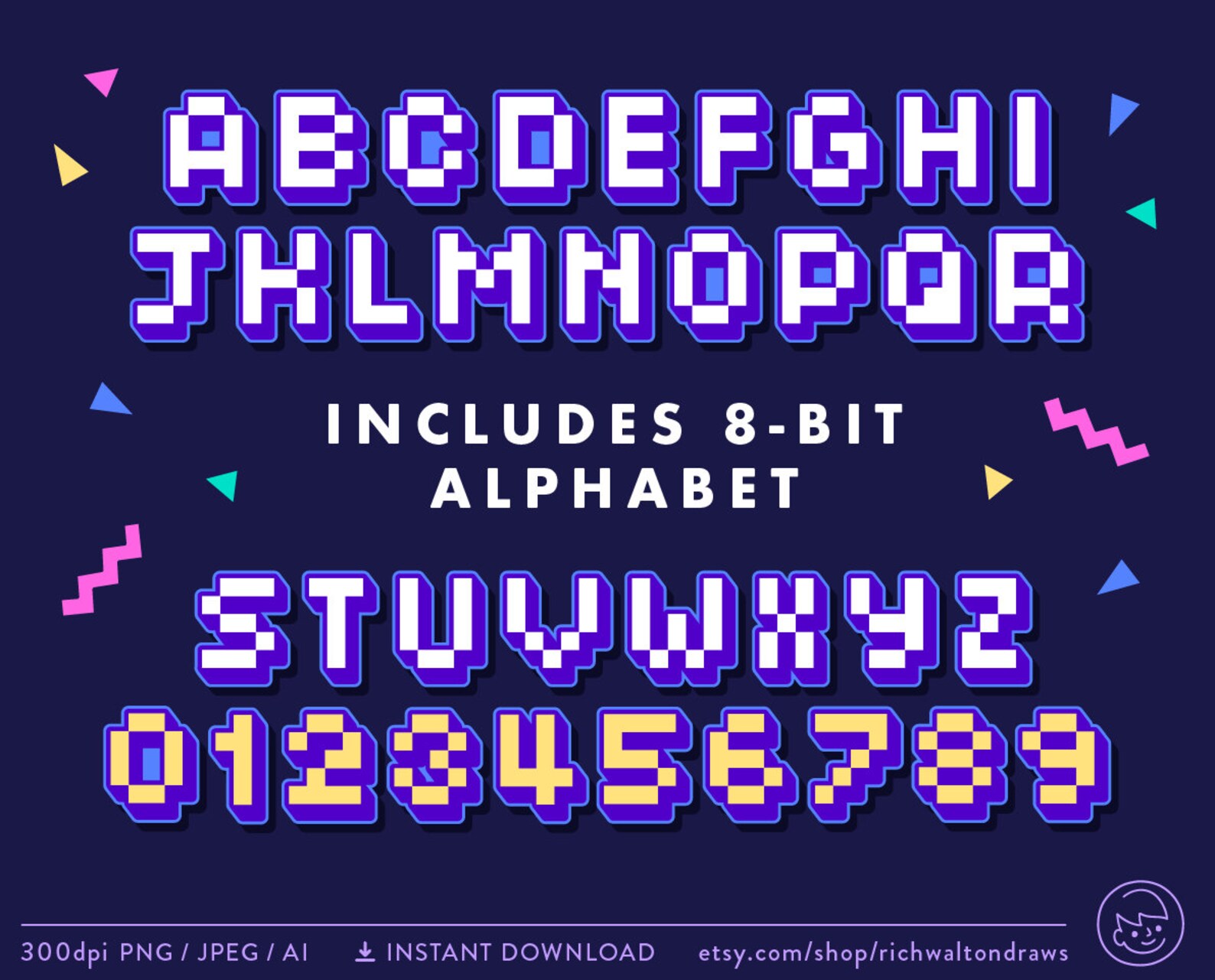 Retro Arcade Clip Art, Retro Gaming Clipart, Video Game Clip Art ...