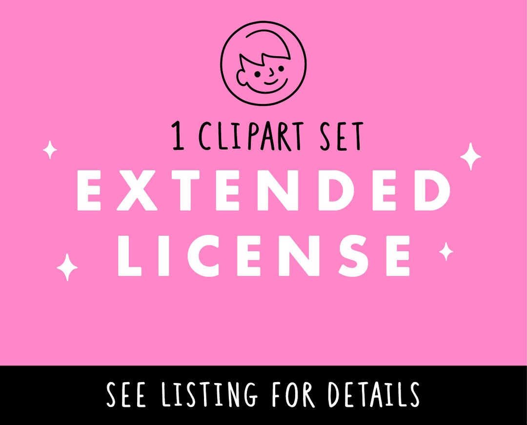 Extended License for 1 Clipart Set by Richwaltondraws - Etsy