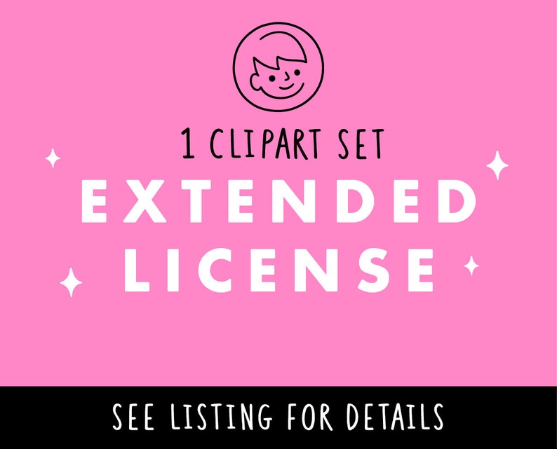 Extended License for 1 Clipart Set by Richwaltondraws - Etsy