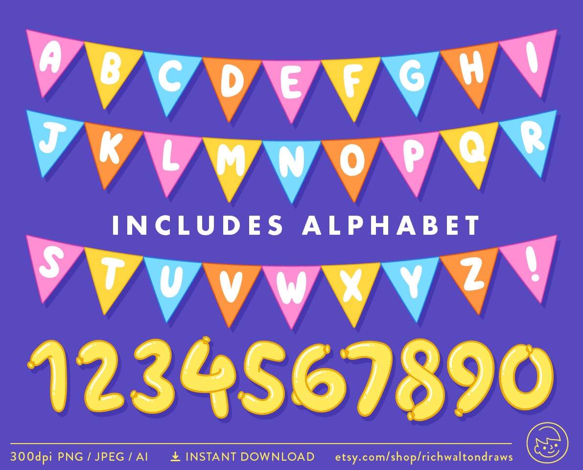 Party Clip Art, Birthday Clipart, Celebration Clip Art, Birthday Party ...