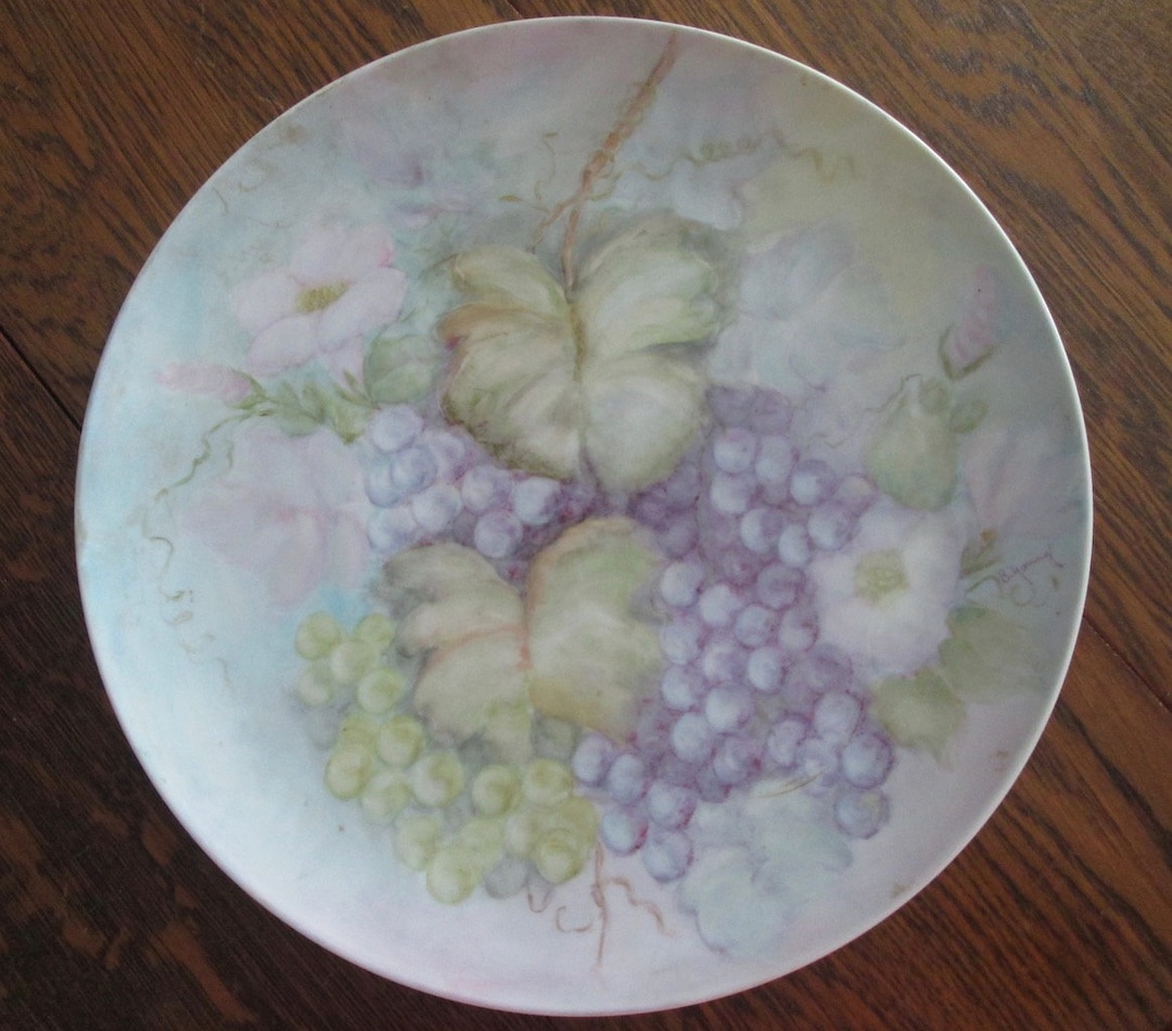 Hand-painted China Plate - Etsy
