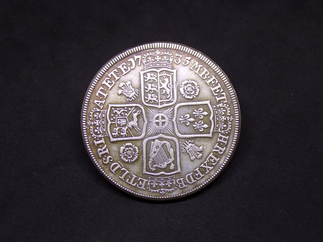 1735 Crown Coin George II This is a REPLICA COIN Suitable for ...