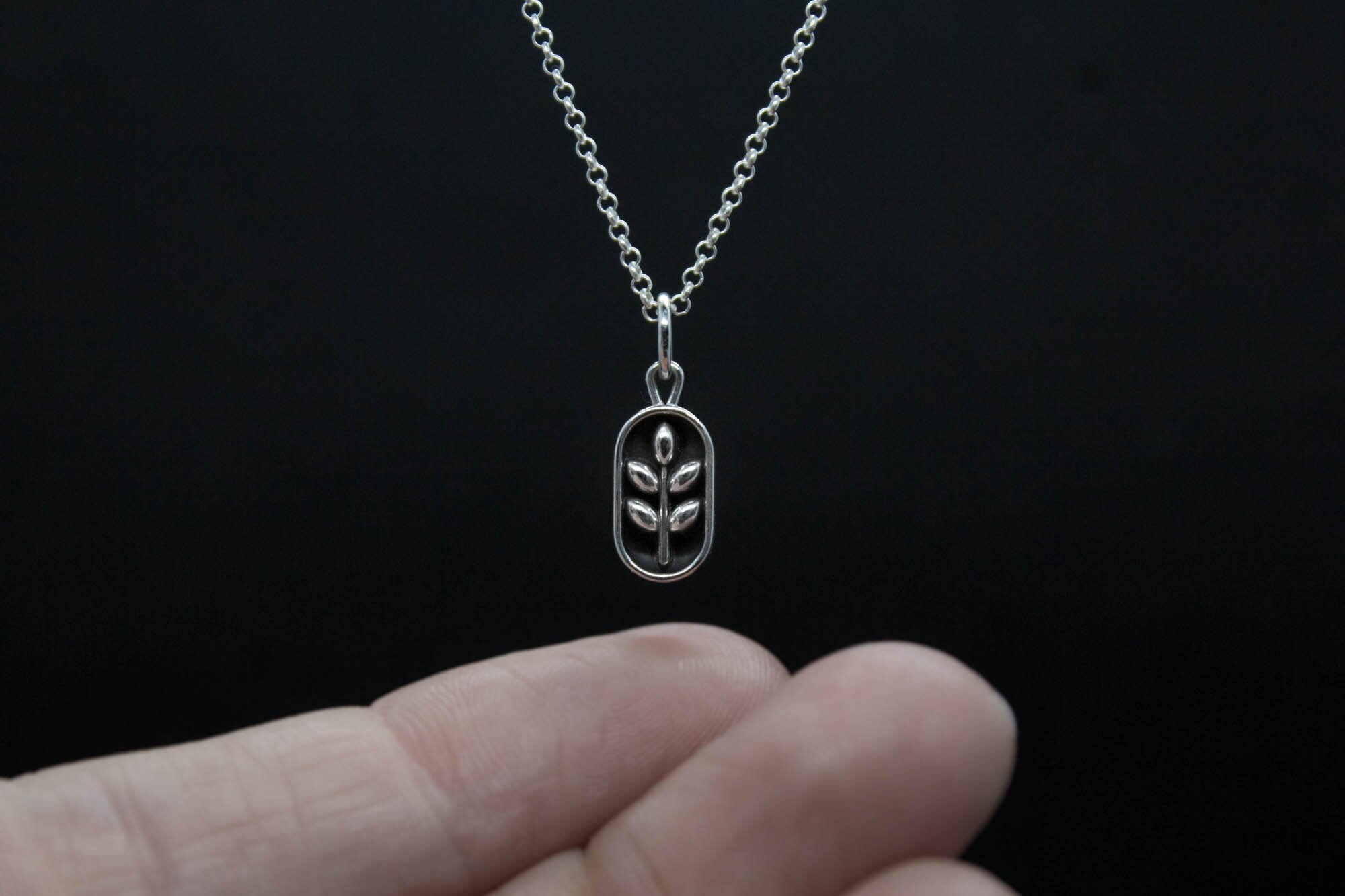 Practical Magic Leaf Necklace Plant Necklace Silver - Etsy