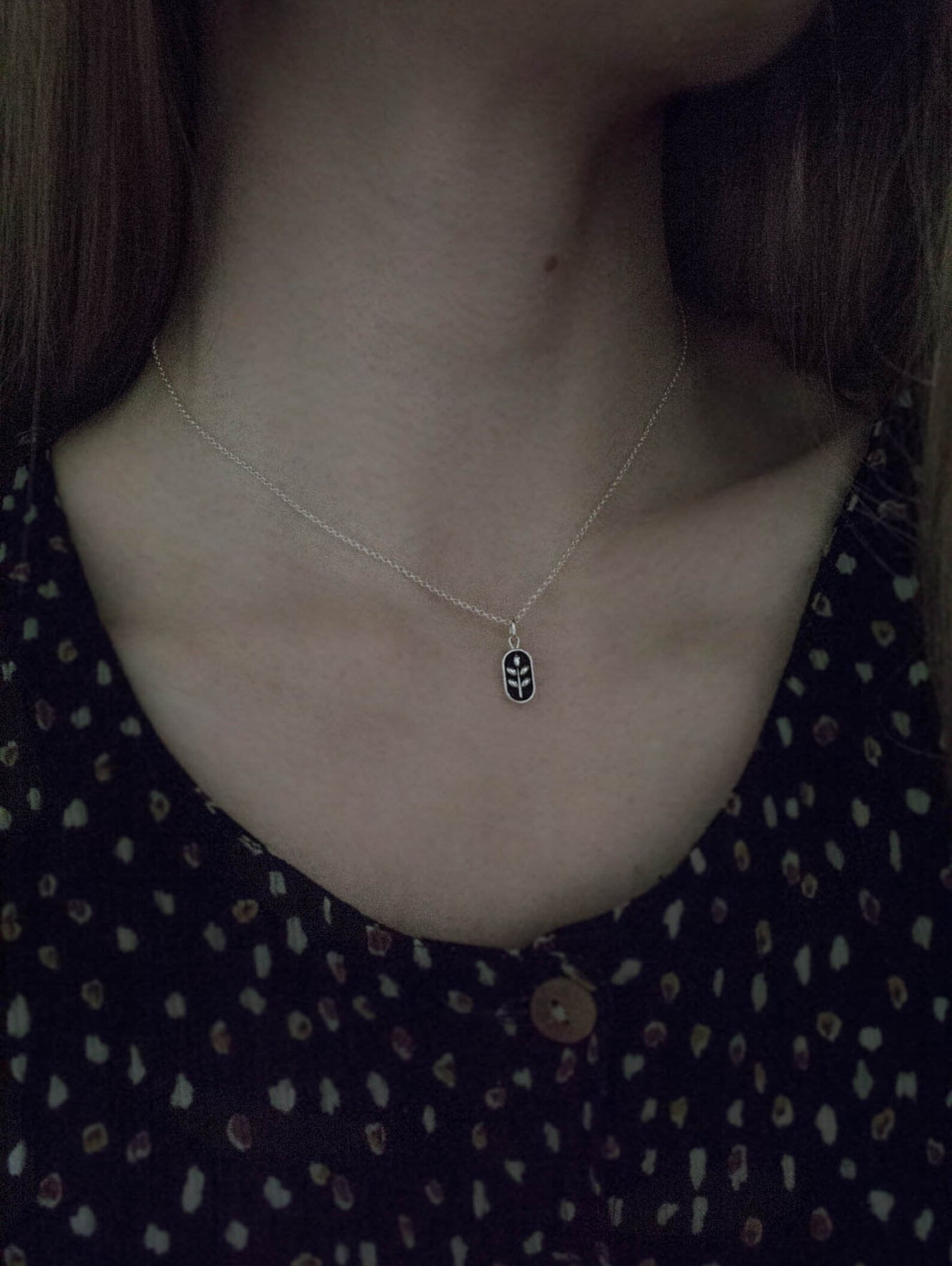 Practical Magic Leaf Necklace Plant Necklace Silver - Etsy