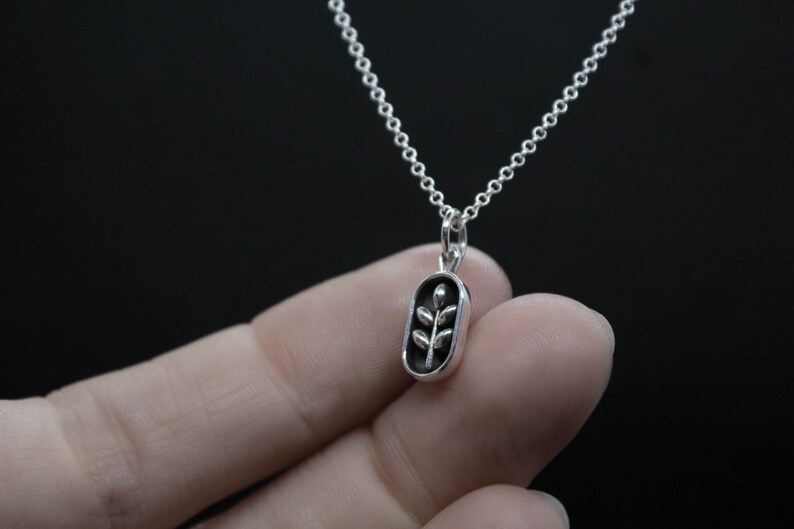 Practical Magic Leaf Necklace Plant Necklace Silver | Etsy