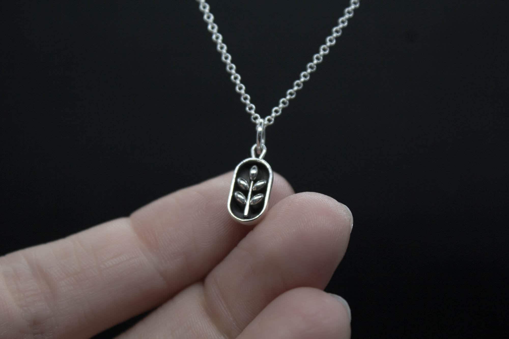 Practical Magic Leaf Necklace Plant Necklace Silver - Etsy