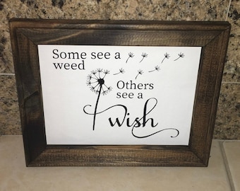 Dandelion sign | Etsy
