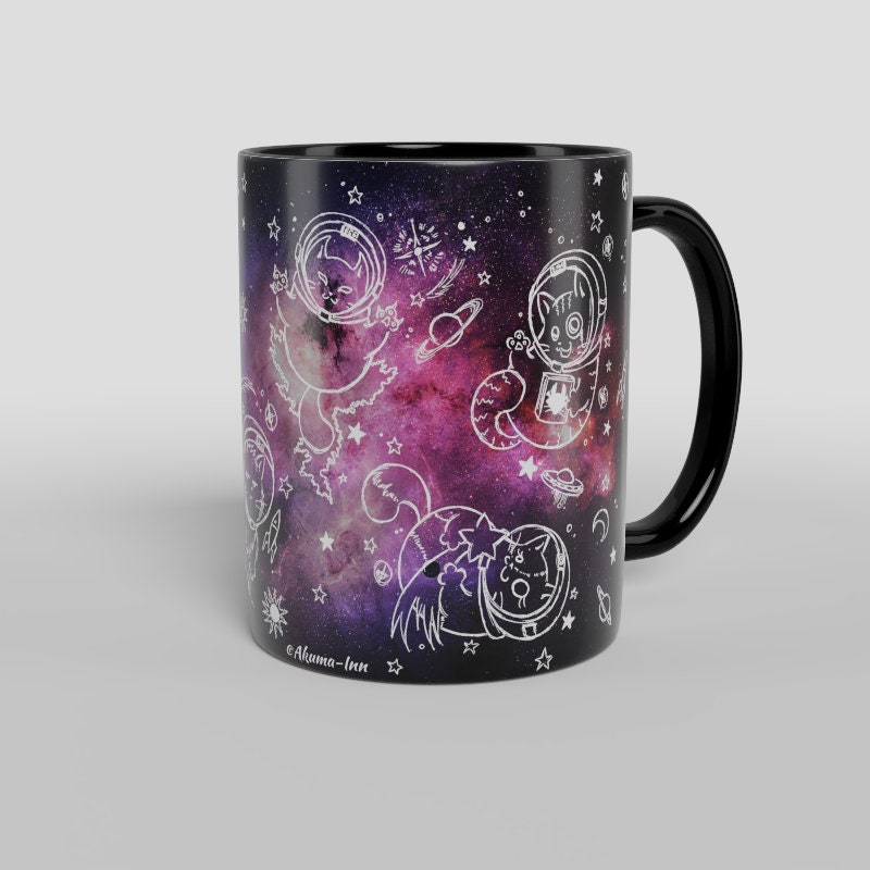 Space Fat Cats Cosmic Galaxy Fat Cats Mug Cup Ceramic Funny - Etsy