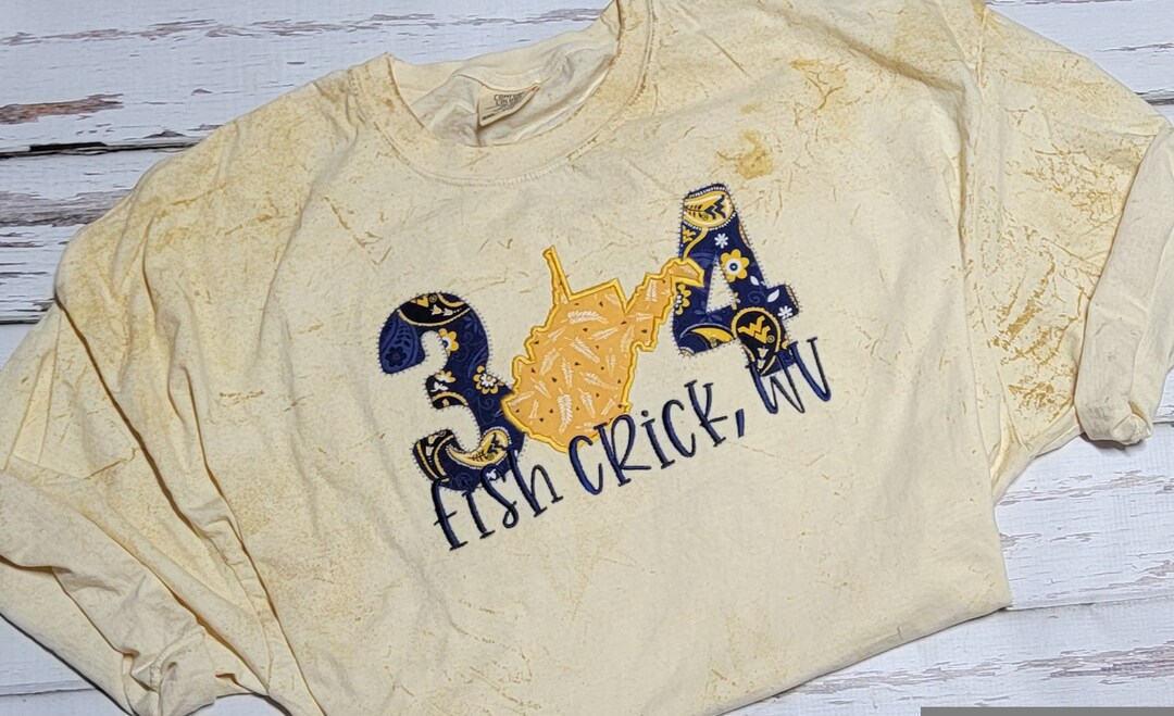 Customized 304 West Virginia T-shirt Embroidered 304 WV Shirt Comfort ...