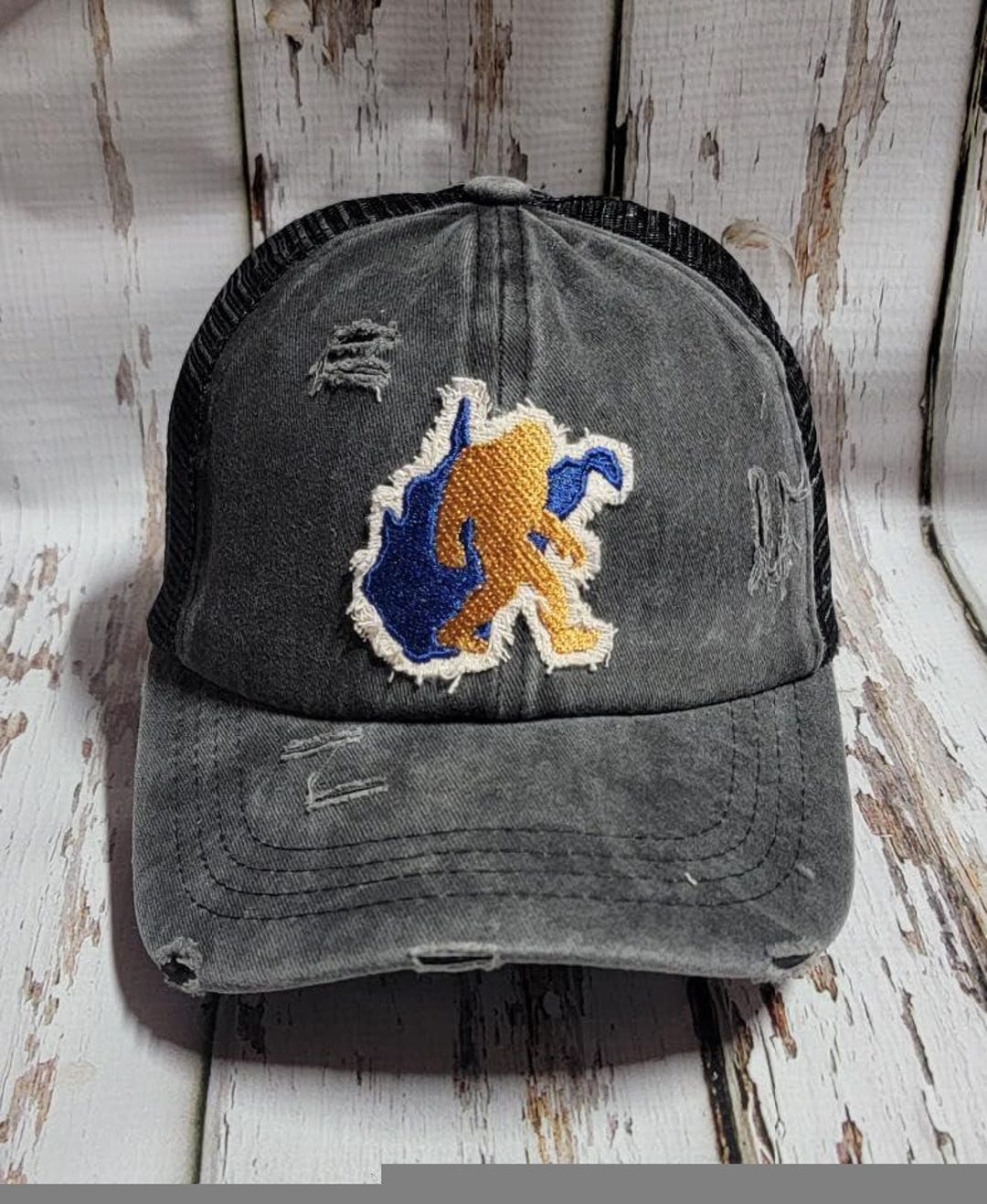 Sasquash West Virginia Bigfoot Baseball Cap Ponytail Hat Trucker Hat ...