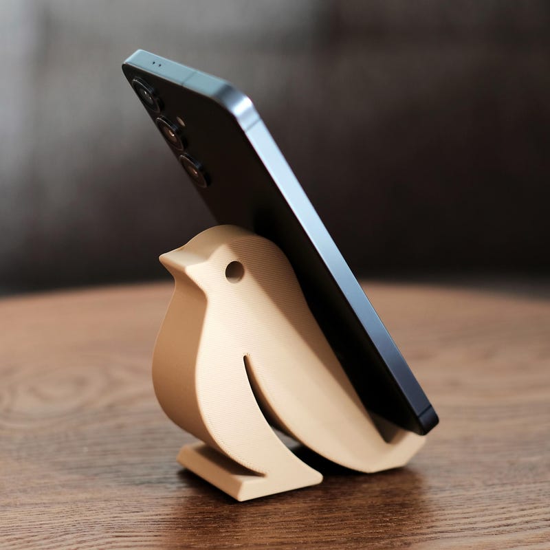 Wooden Animal Phone Stand - Etsy UK