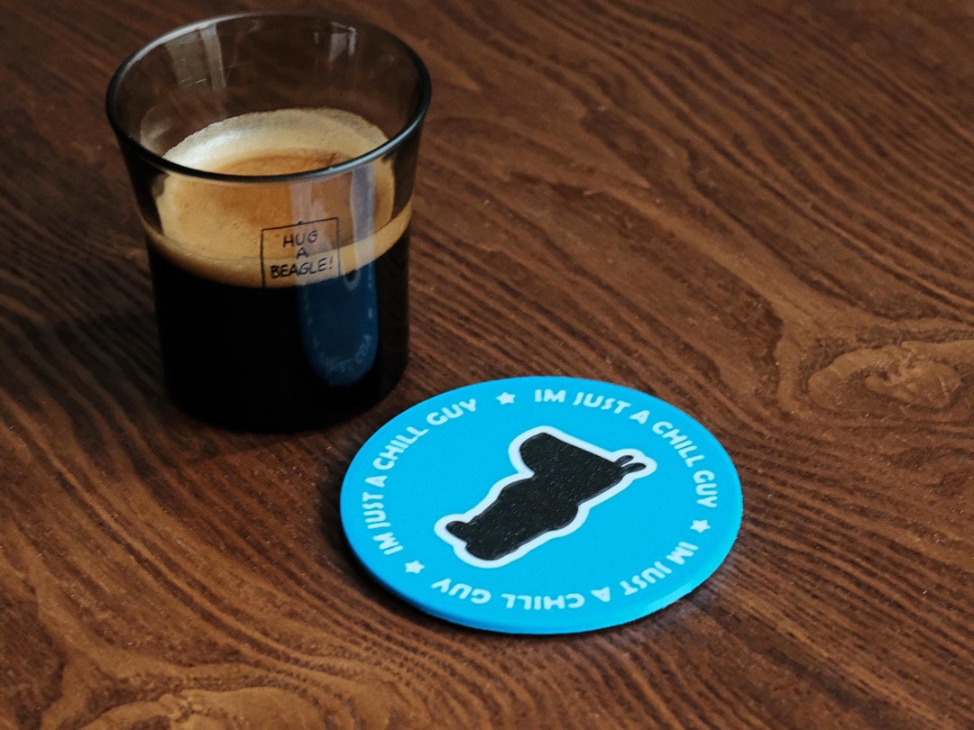 Chill Guy Coaster, 3D Printed - Etsy
