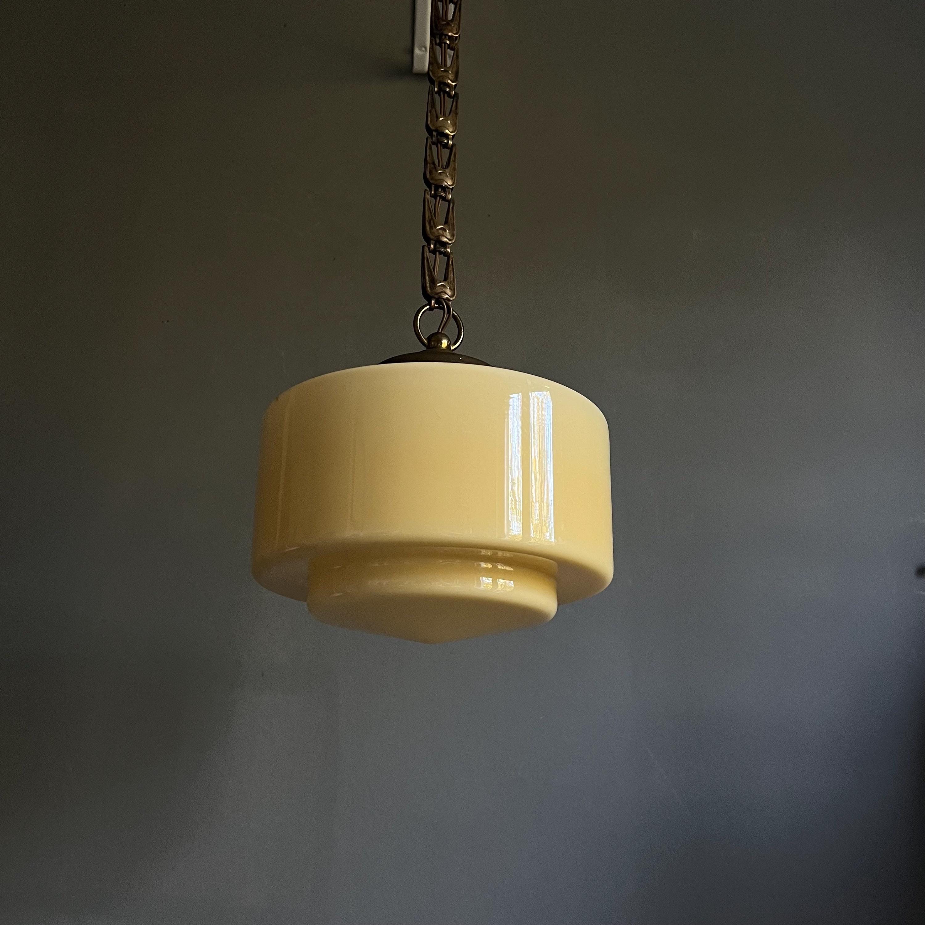 Vintage Pendant Light From the 30s / Art Deco Pendant Light / Art Deco ...