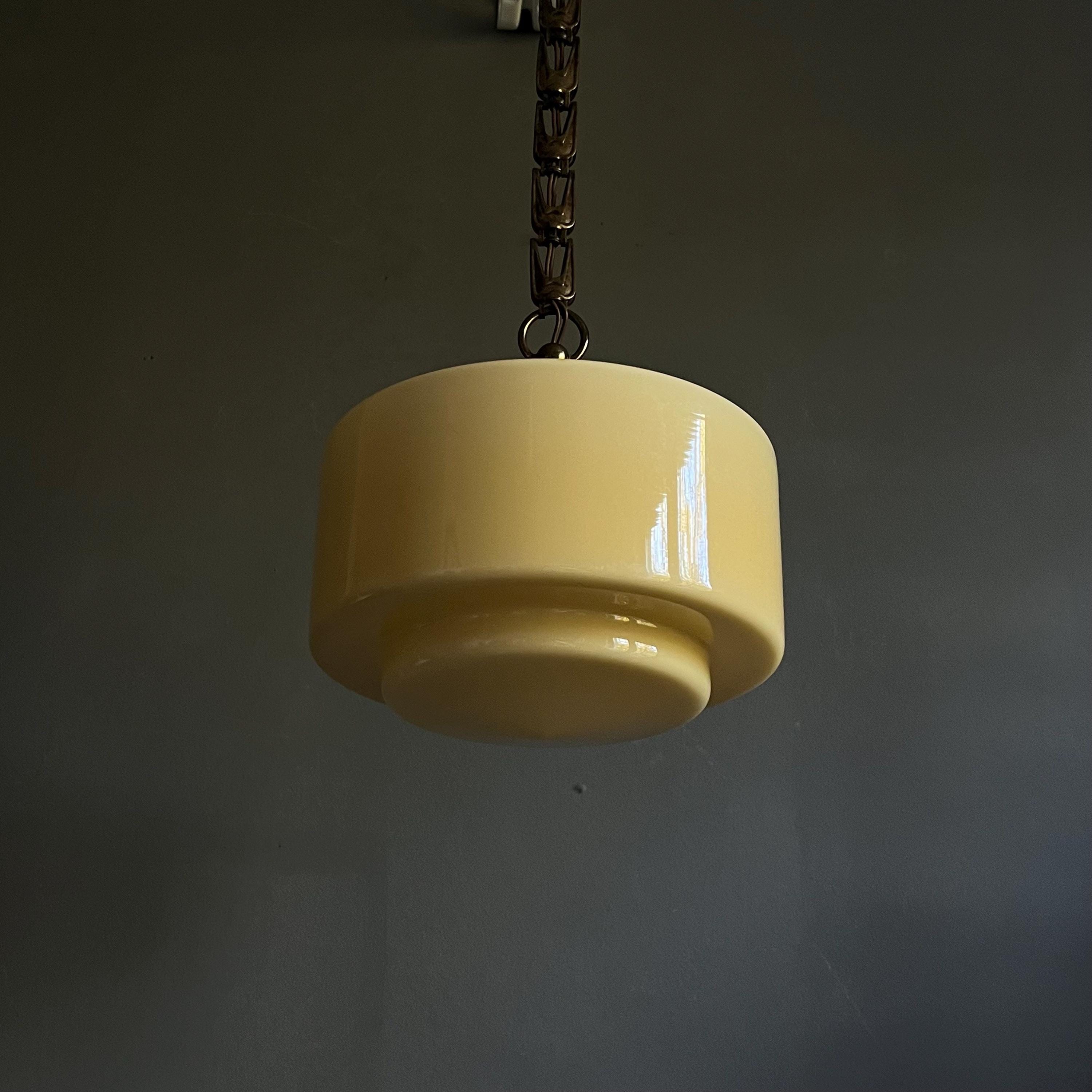 Vintage Pendant Light From the 30s / Art Deco Pendant Light / Art Deco ...