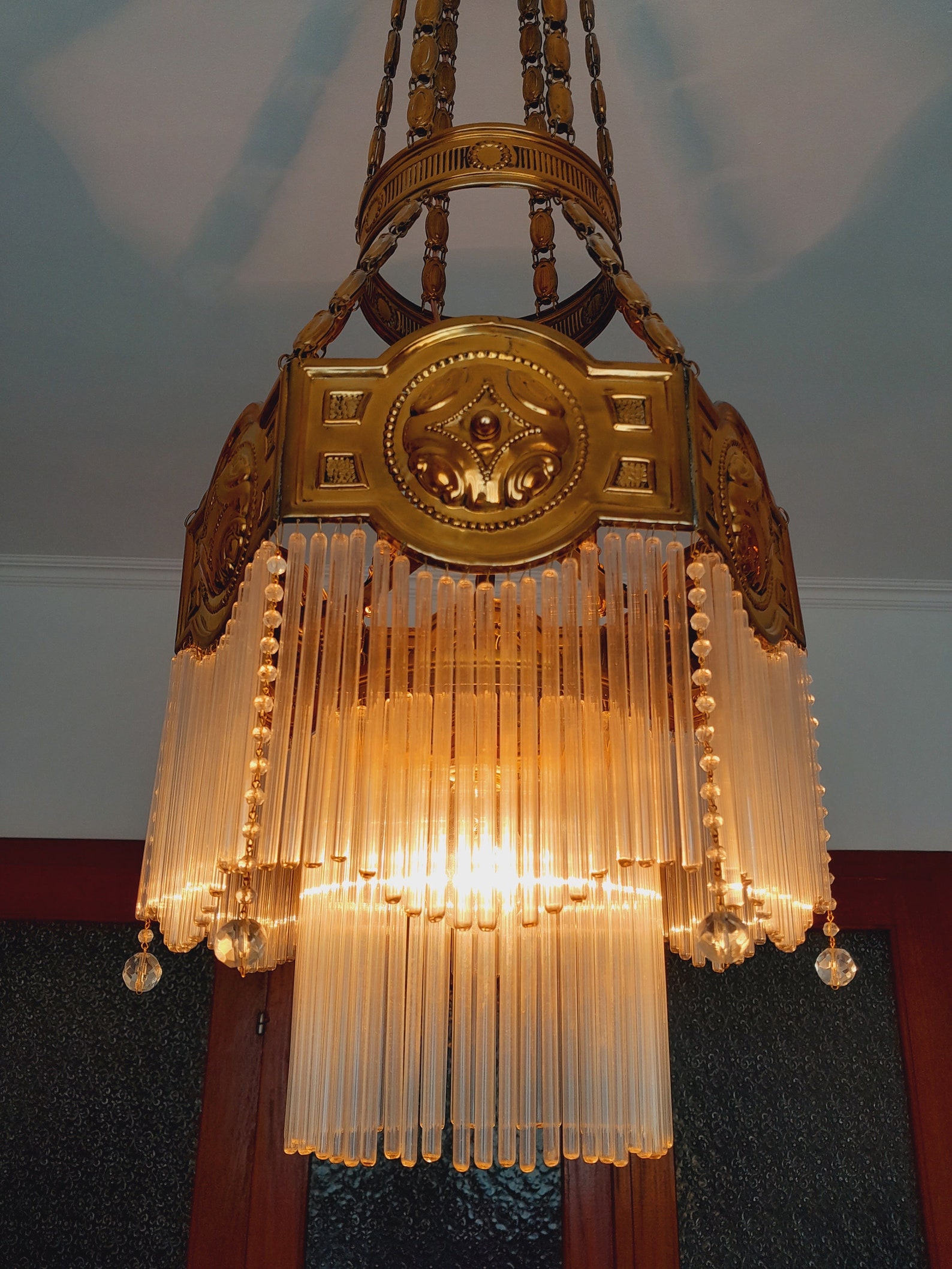 Viennese Secession Pendant Light / Art Nouveau Antique Pendant Light ...
