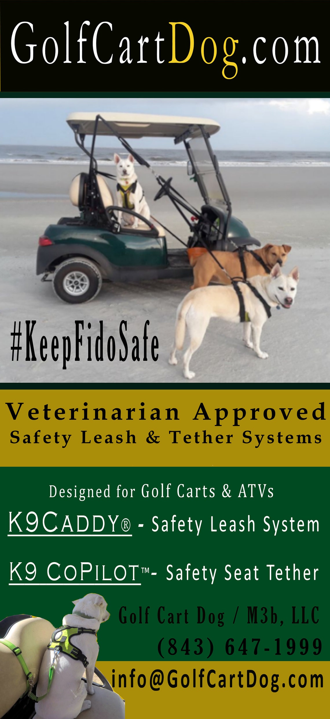 K9 Copilot® - Golf Cart Tether - Etsy